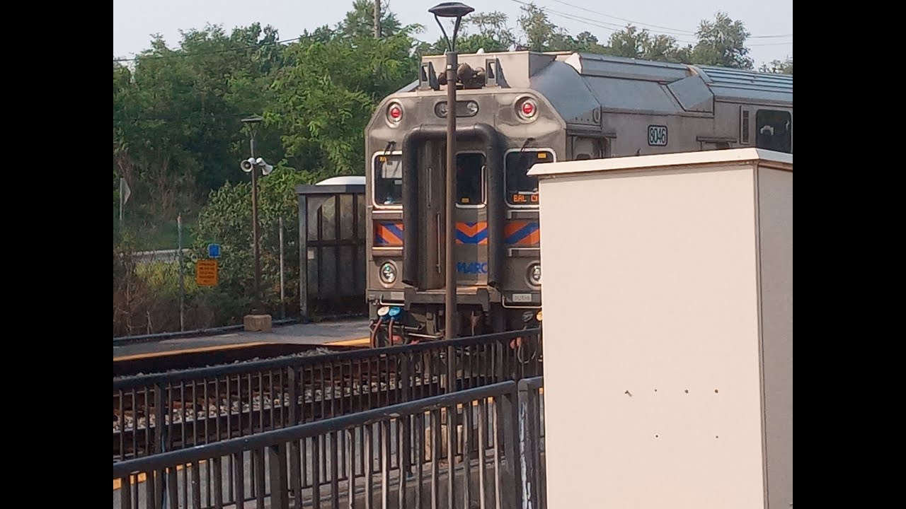 Two MARC Camden Line Trains at Muirkirk Rail Station on a Tuesday ...