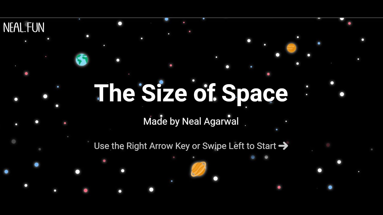 The size of space (by NEAL.FUN) - YouTube