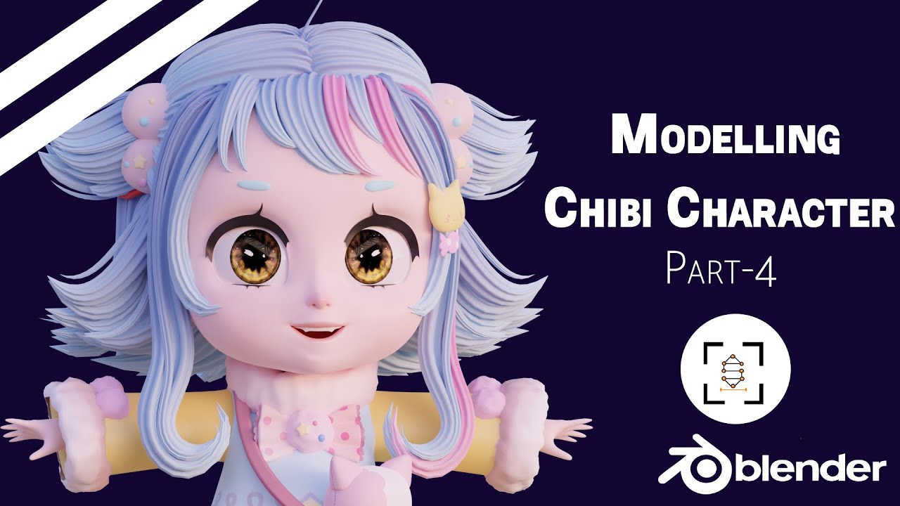 Texturing Chibi Character in Blender | Part-4 | 3D Art&Animation - YouTube