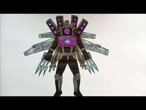 HOW TO DRAW TRI-TITAN CAMERAMAN | SKIBIDI TOILET - YouTube