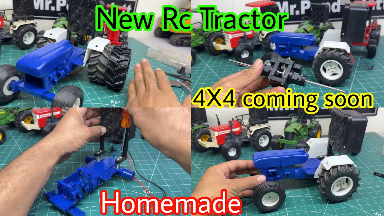 How to make Swaraj 855 4by4 tractor model Gearbox and front axle ...