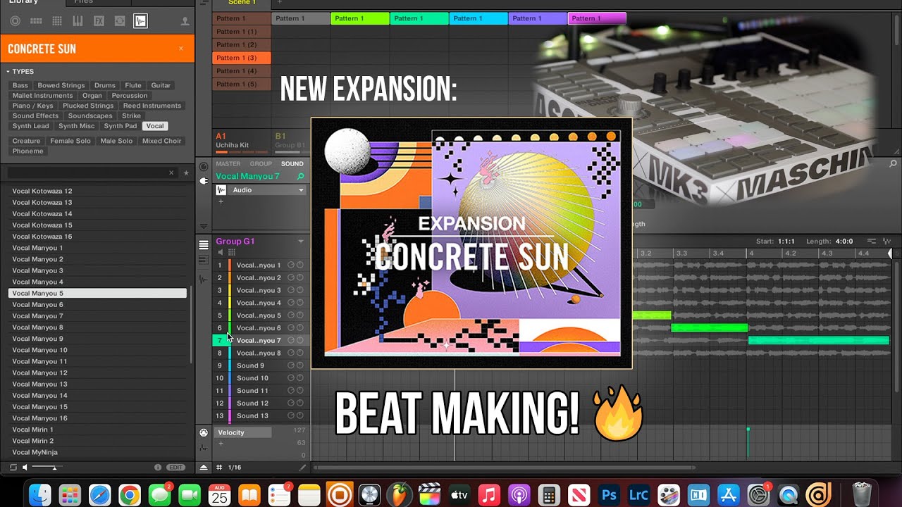 Making A Beat Using The Concrete Sun Expansion In Maschine! - YouTube
