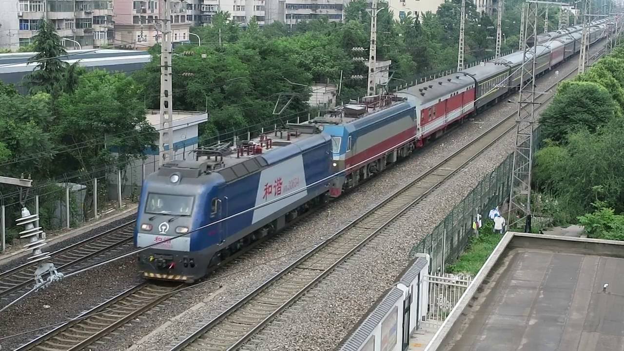 HXD3+SS7D+25G, China Railway中国铁路(K5西安到成都, Xi'an to Chengdu Train) - YouTube
