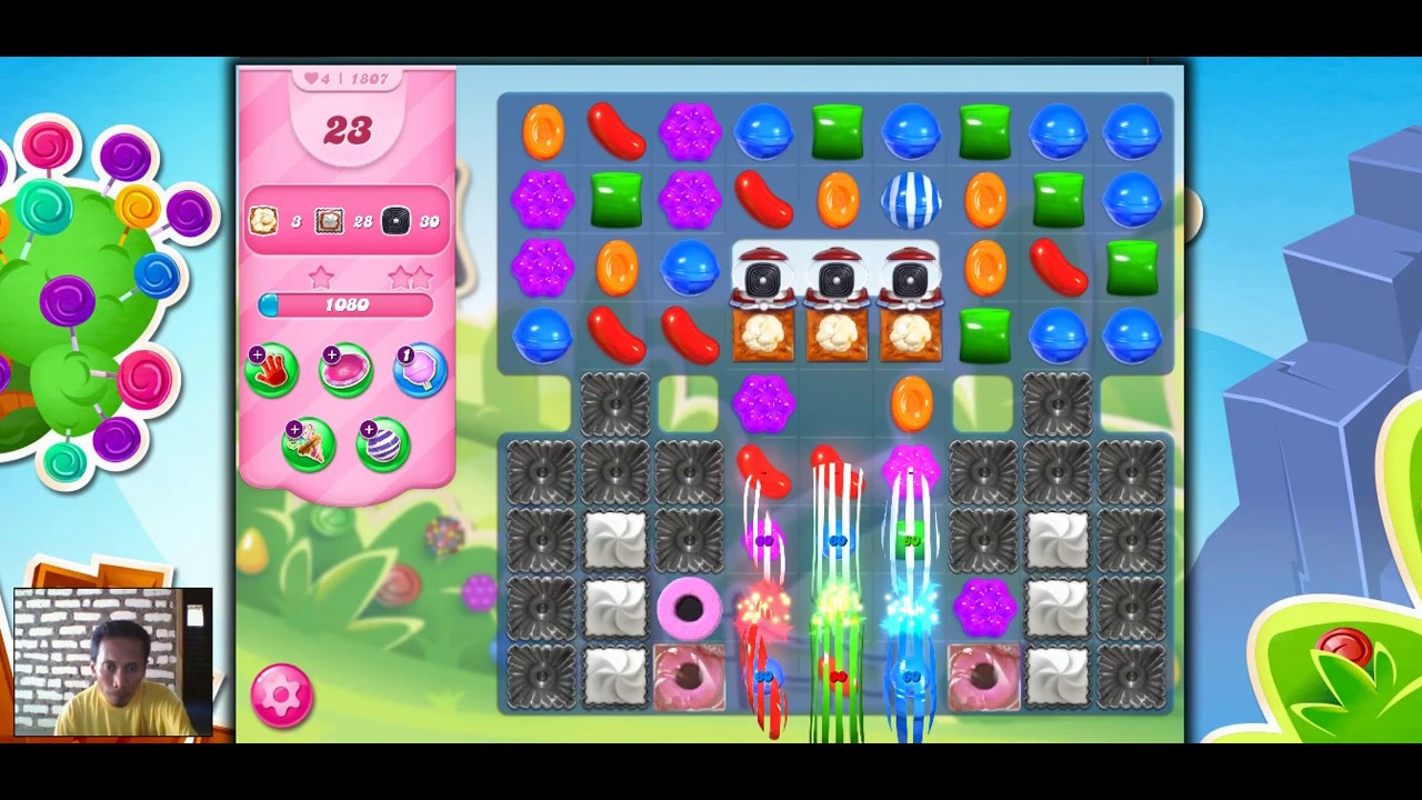 Candy Crush Saga Level 1807 New Version 3 Stars - YouTube