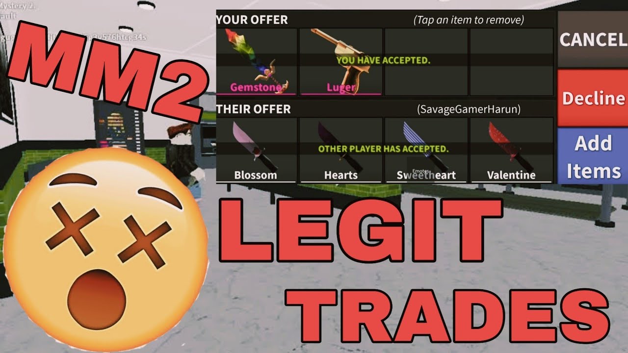 Roblox MM2 Trading Montage | Legit Trades Part 13 - YouTube