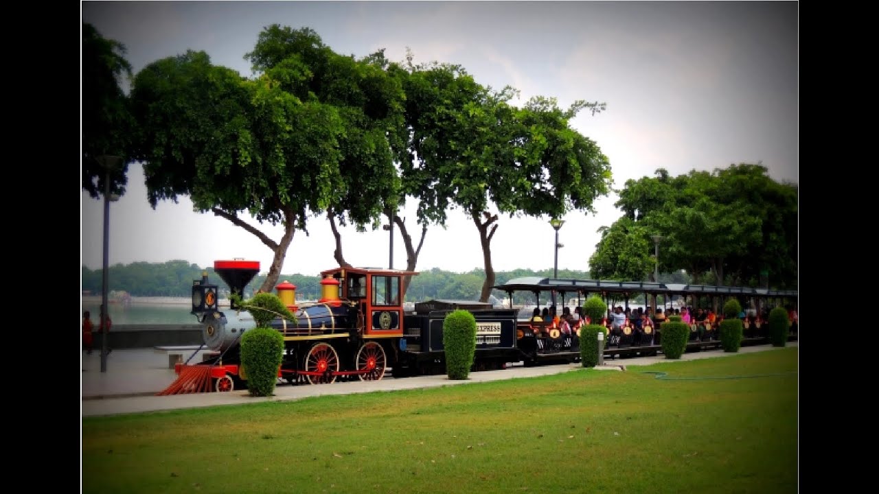 kankaria toy train riding round the lake - YouTube