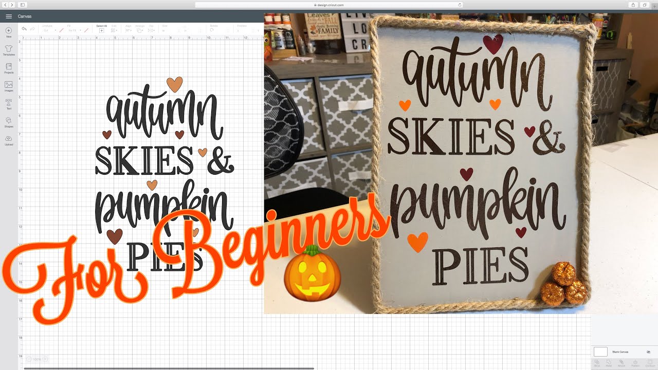 Fall Sign Using Your Cricut And Vinyl 2019 | For Beginners - YouTube