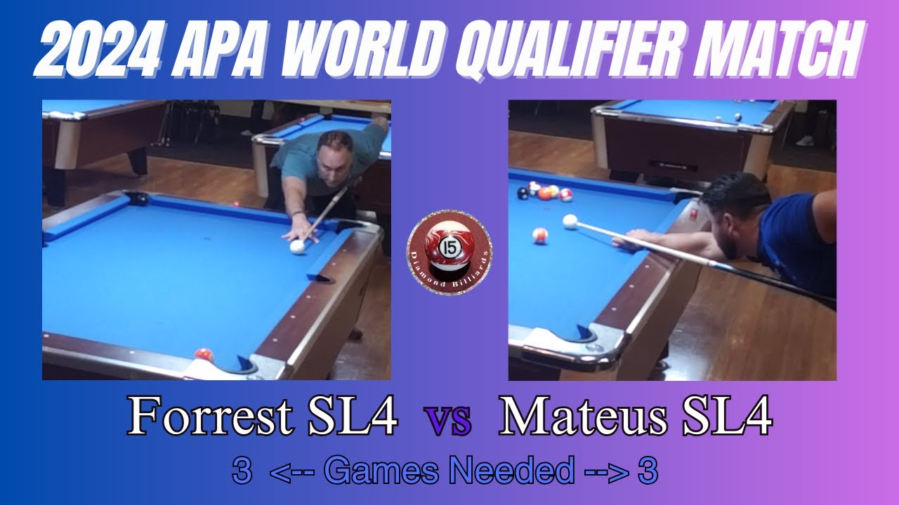 2024 APA World Qualifiers Championship Match Forrest Thompson SL4 vs Mateus Assis SL4 - YouTube
