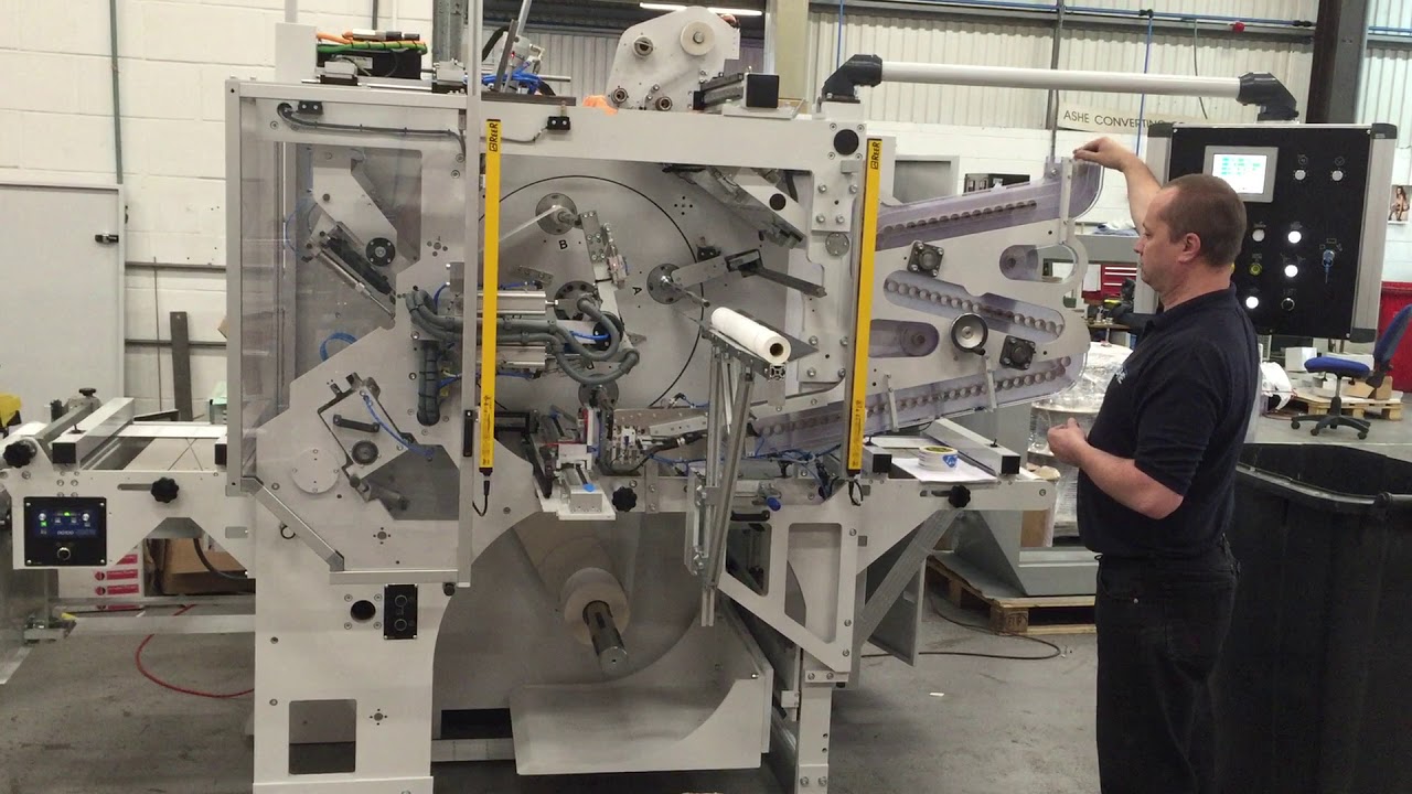 Automatic Core Winding narrow web - YouTube