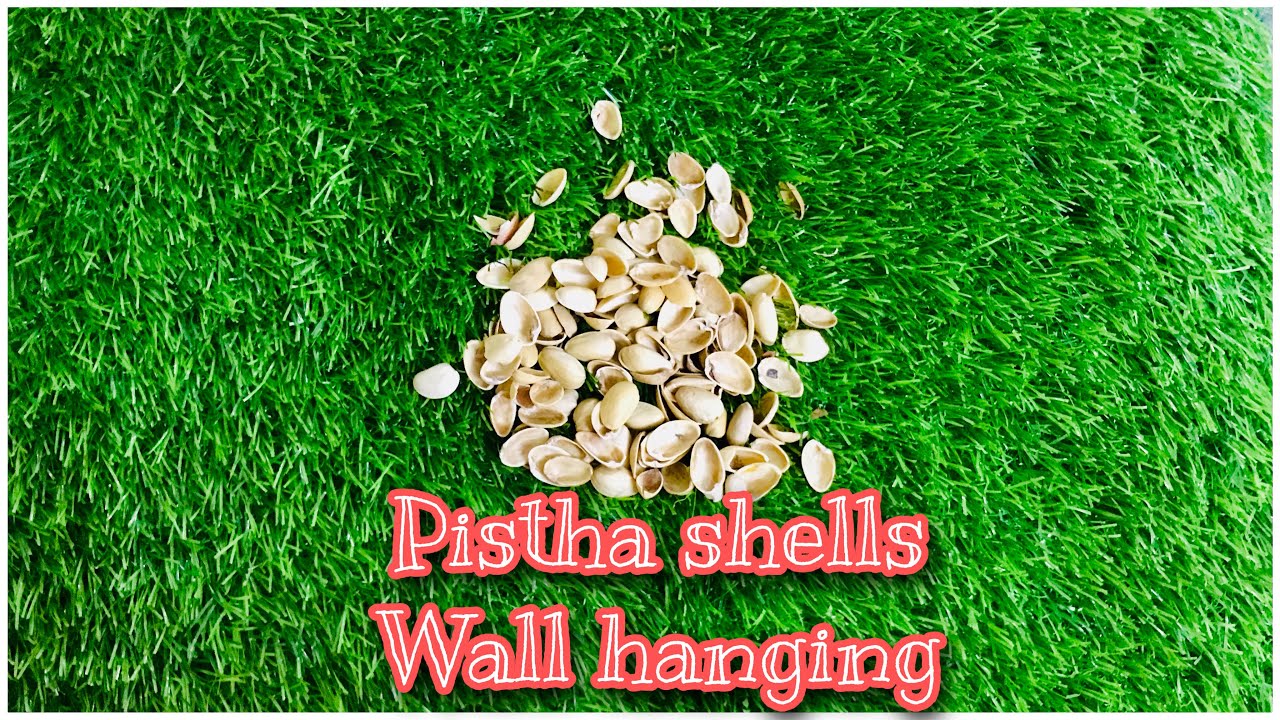 Wall hanging idea using pistha shells | wall decor | DIY | best out of ...