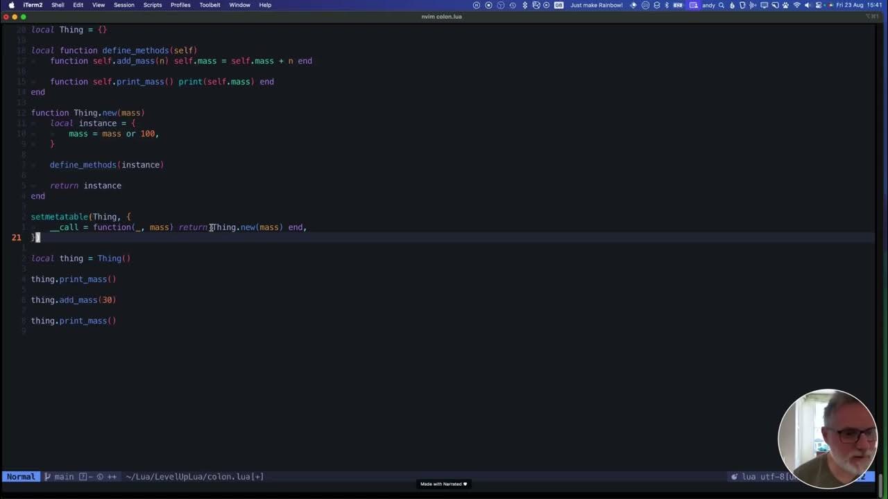 Level Up Lua: colon syntax explained and how to avoid it - part 2 - YouTube