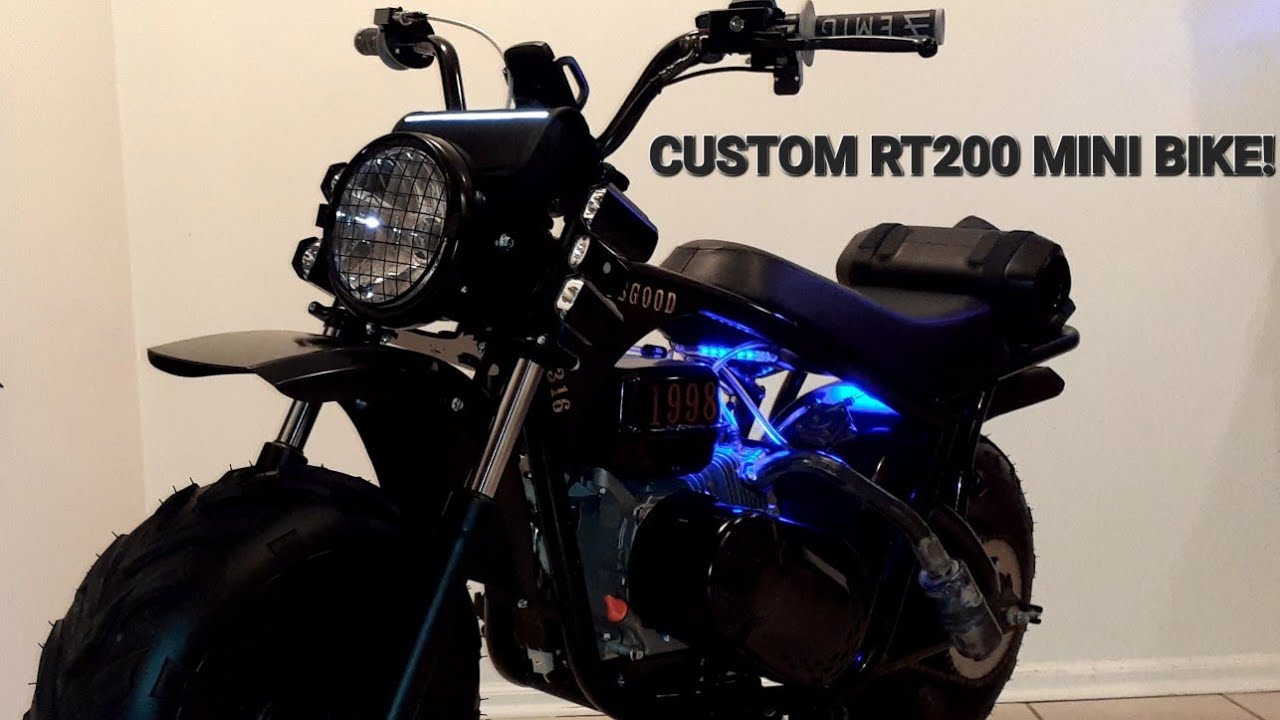 2022 CUSTOM RT200 Mini Bike Review! - YouTube