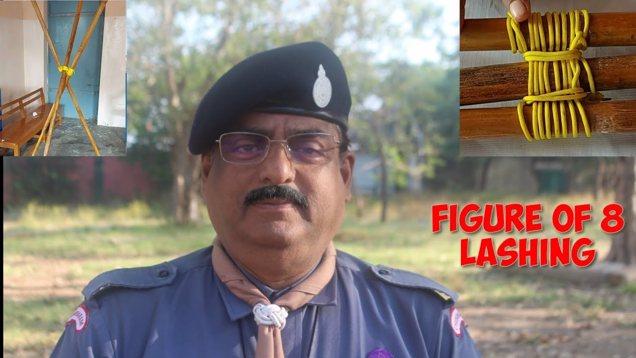 Figure of 8 lashing. Scoutcraft - Tamil - YouTube