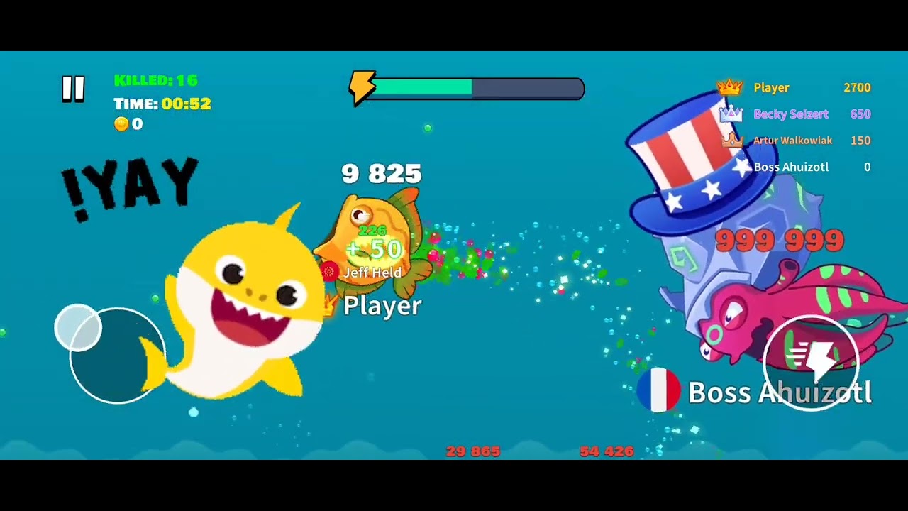 Baby Shark Mini Game fishdom ads, help the fish Monster Shark Attack ...