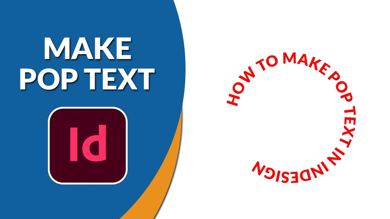 How to make text pop in InDesign - YouTube
