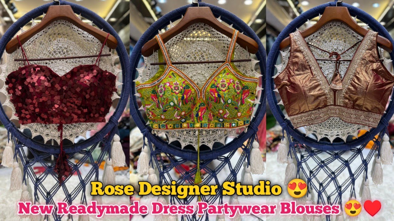 Rose Designer Studio ! New Pattern Heavy Dresses Blouse Collection 😍 ...