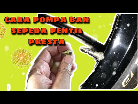 Cara Gampang Pompa Ban Sepeda Pentil Presta | Pompa ban sepeda lipat roadbike Tern verge P10