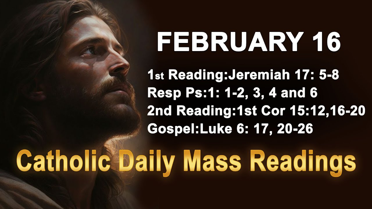 Catholic Daily Mass Readings for today I Sunday February 16 2025 - YouTube