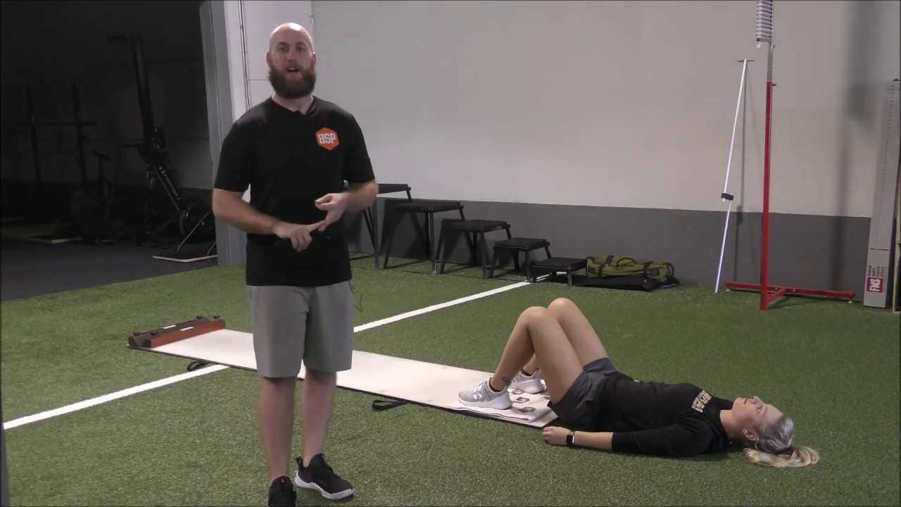 Towel Hamstring Curls - YouTube