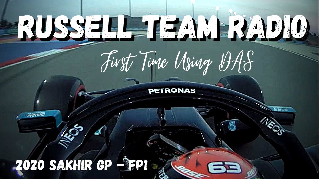George Russell Team Radio FIRST TIME USING DAS In Mercedes FP1 2020 ...