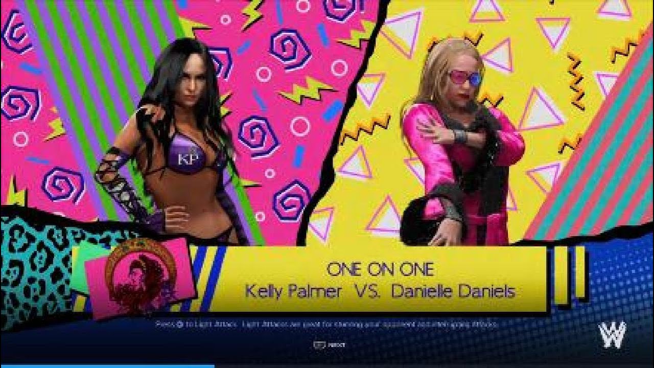 WWE 2K24 One on One - Kelly Palmer vs Danielle Daniels - YouTube