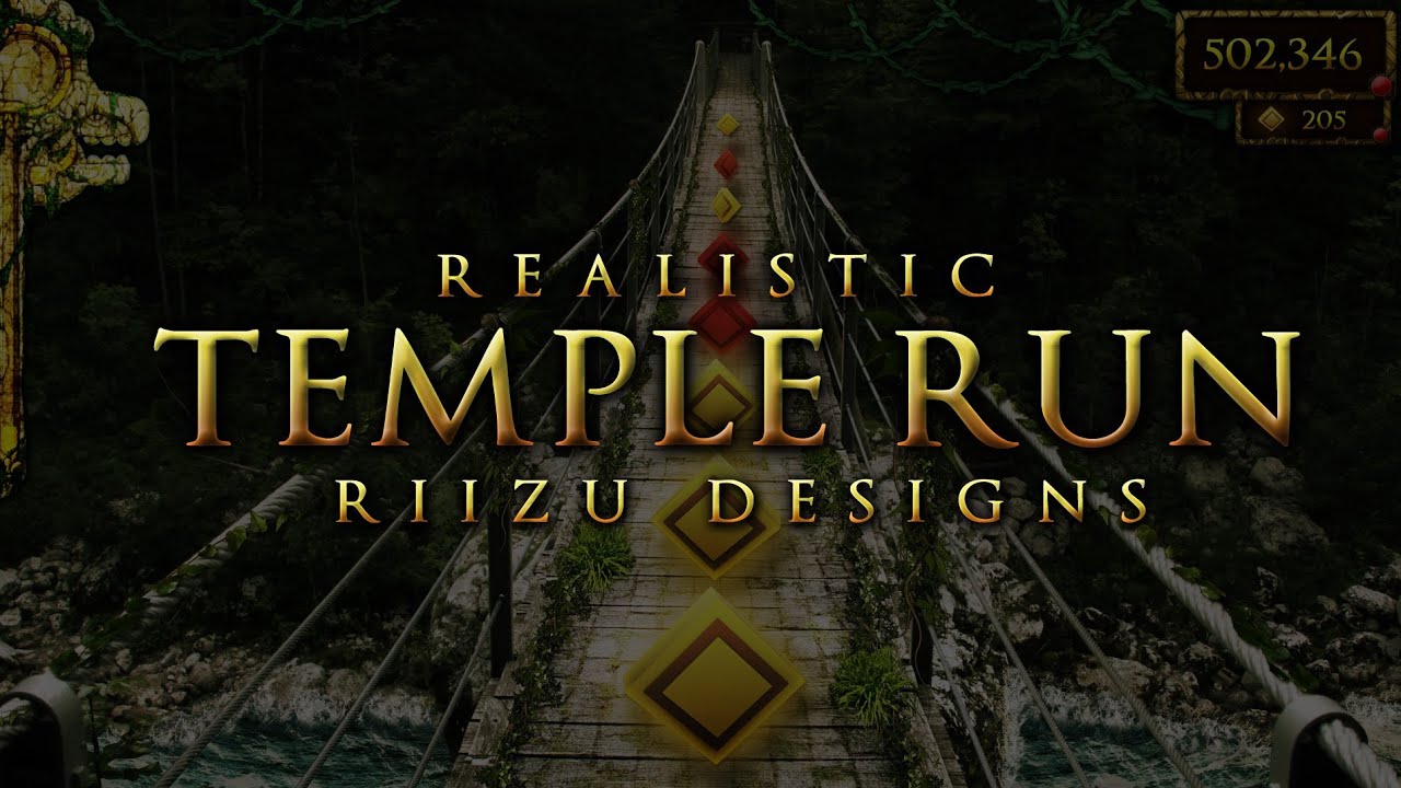 'Realistic Temple Run' | Speed Art | Dare Yuddy Contest | RiiZuDesigns ...