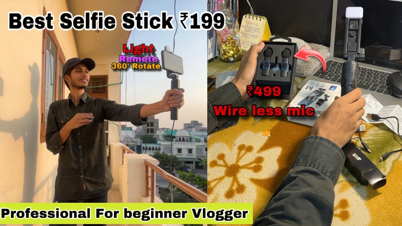 PERFECT Mobile Vlogging Kits For Creator || Selfie Stick & Wire less ...