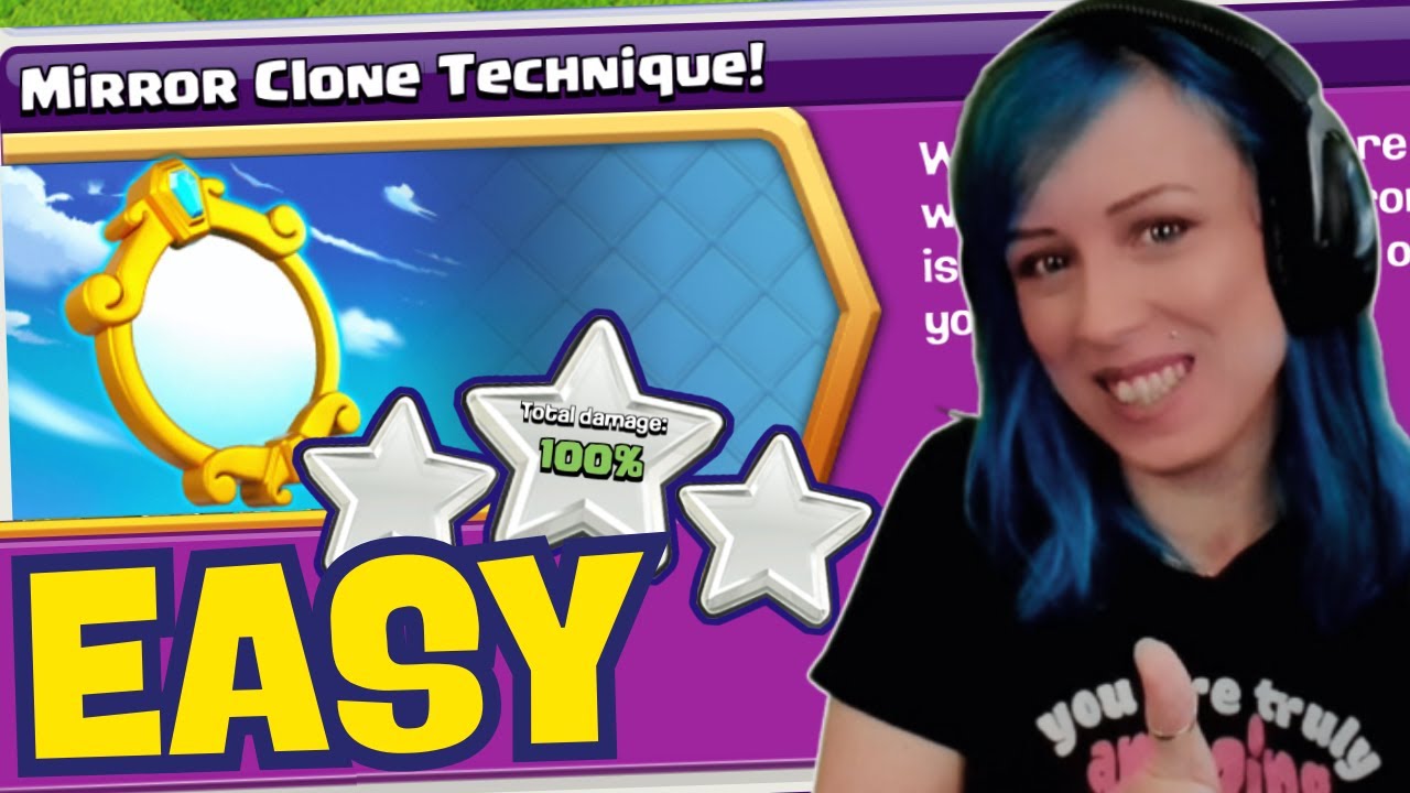 HOW to 3 Star the MIRROR CLONE TECHNIQUE! Challenge (Clash of Clans ...