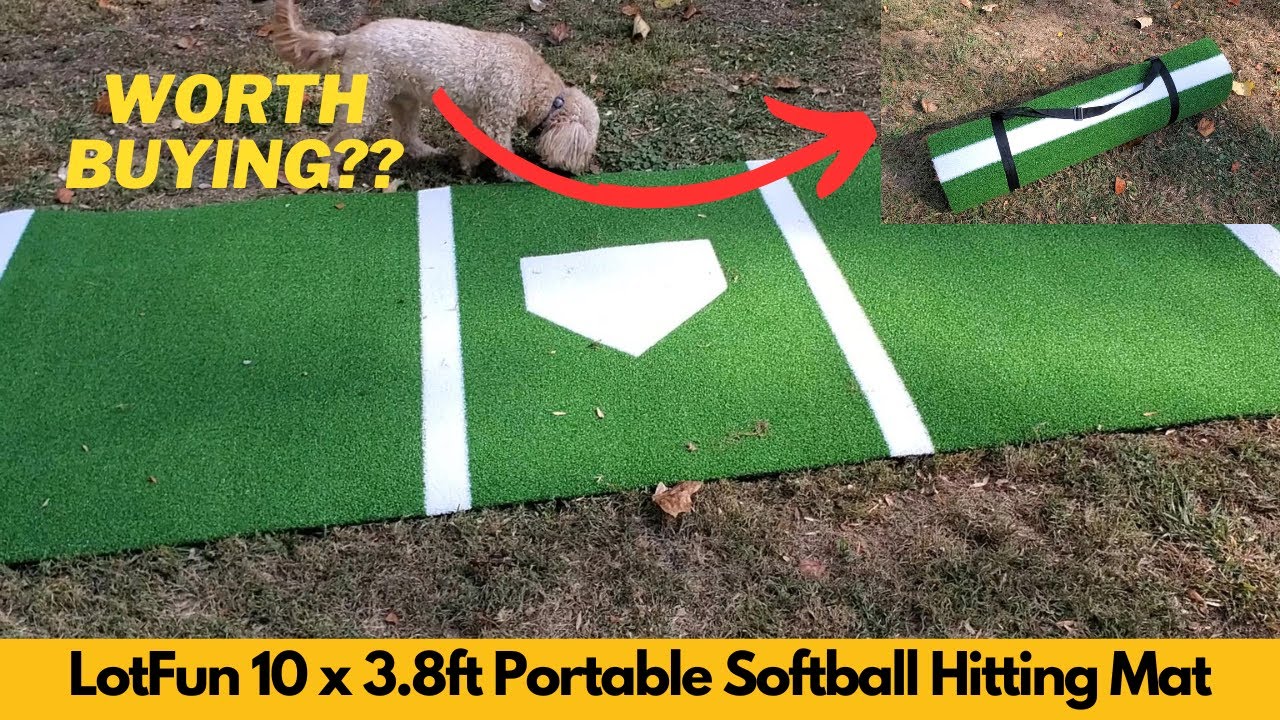 Worth It? LotFun Baseball Batting Mat, 10 x 3 8ft Portable Softball ...