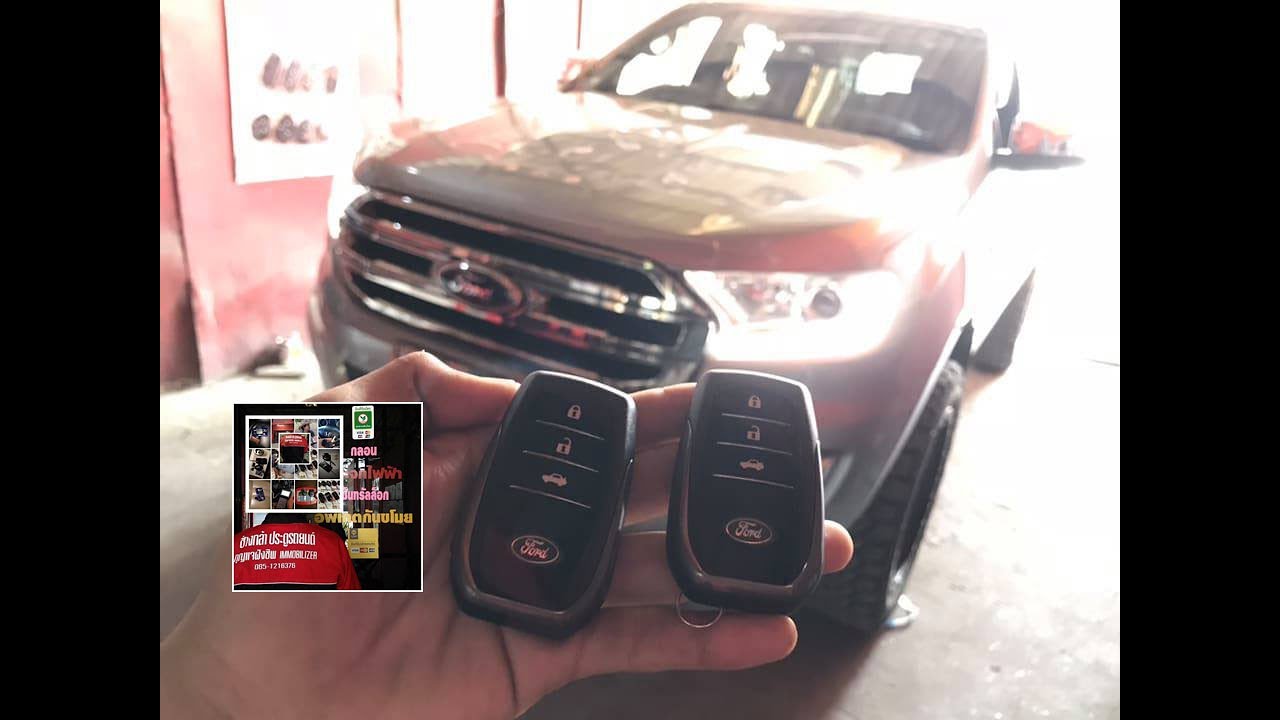 Remote start Ford Everest push start 🇹🇭🇹🇭🇹🇭🏁🚩🔑🚗 - YouTube