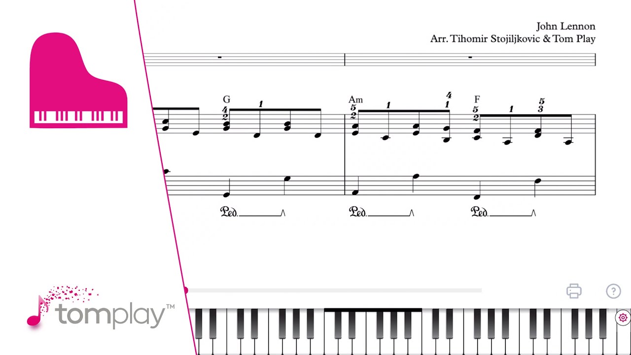 The Beatles: Let it Be - Piano Sheet Music - YouTube