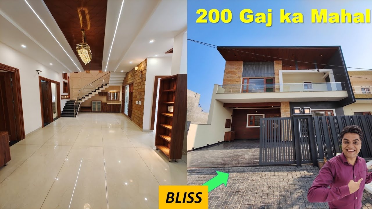 Best 200 Gaj Kothi | 200 Gaj duplex house design | 200 Gaj Luxury House ...