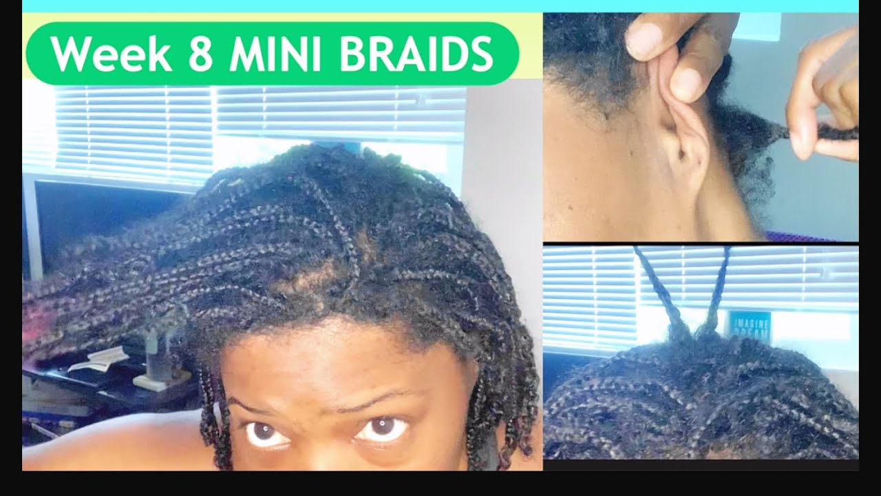 I Kept Mini Braids In For 8 Weeks Straight - YouTube
