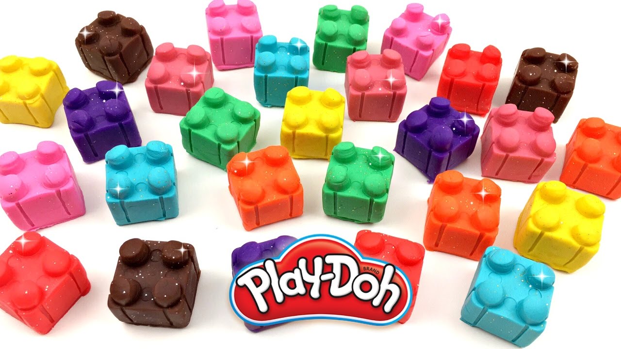 Play Doh Blocks Learn Colors and Sorting Colors With Animals Fun Molds ...