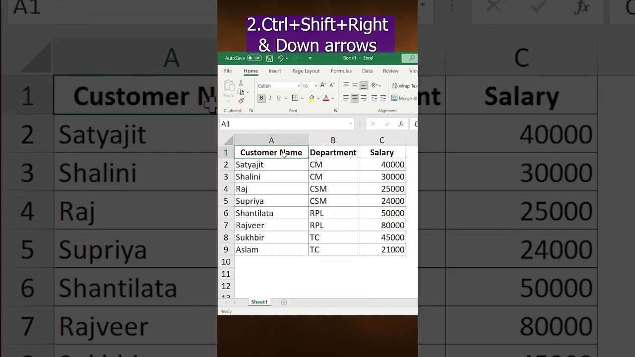 8 Ways To Select Data In Excel Satyajit Pattnaik shorts excel 8 Ways To Select Data In Excel Satyajit Pattnaik shorts excel