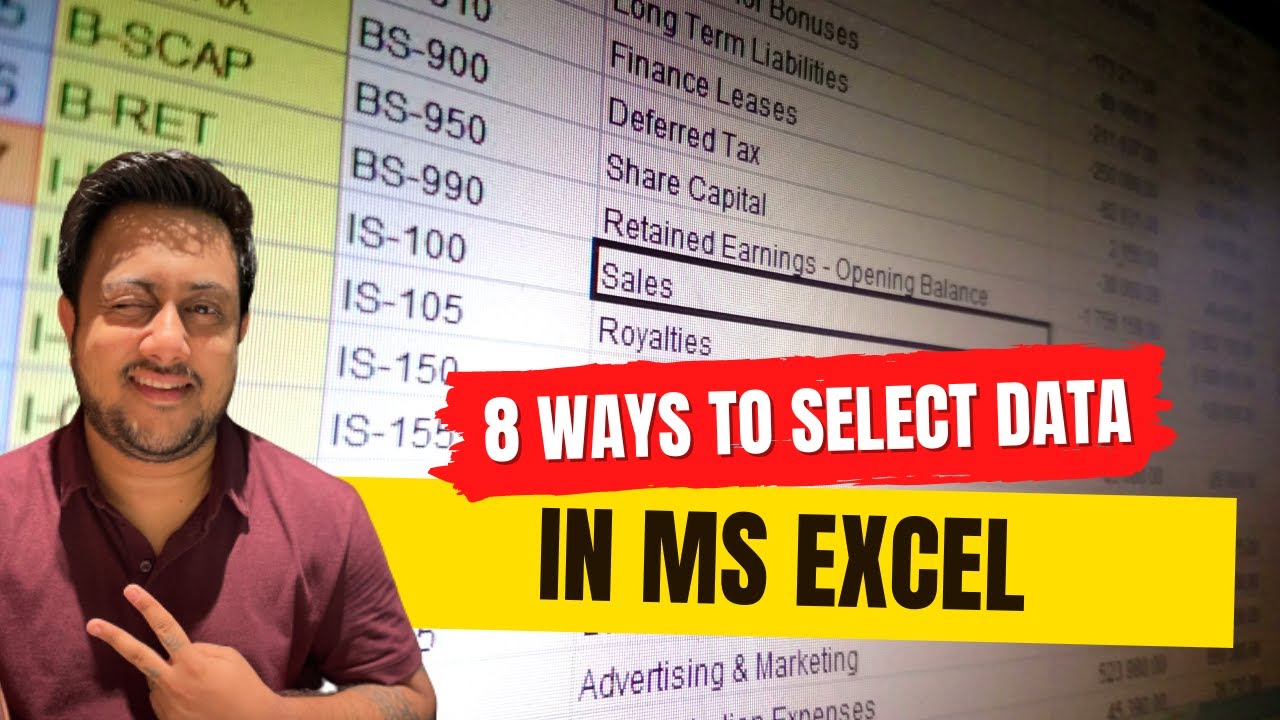 8 Ways To Select Data In Excel Satyajit Pattnaik shorts excel 8 Ways To Select Data In Excel Satyajit Pattnaik shorts excel