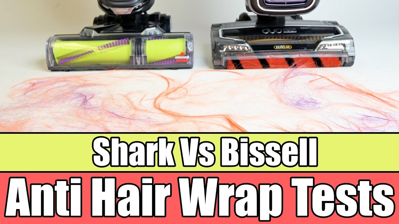 Shark Zero M vs Bissell Pet Hair Eraser - Anti Hair Wrap TESTS! - YouTube