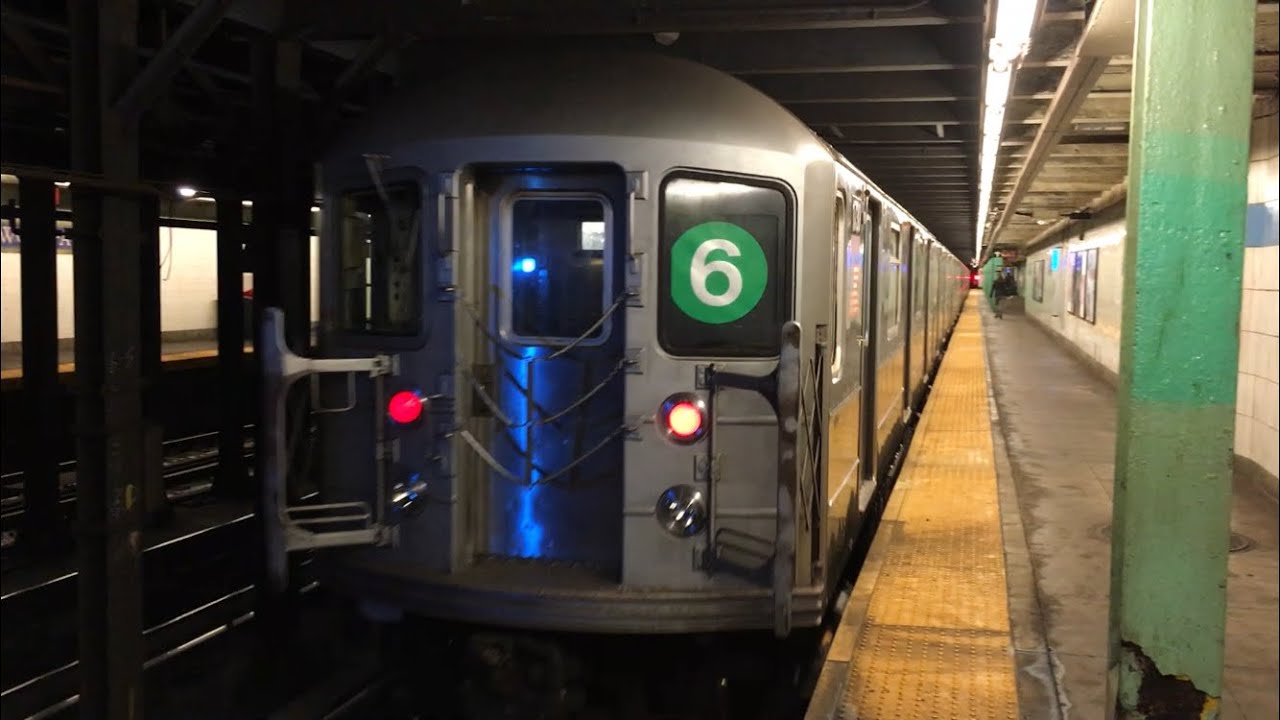 IRT Pelham Line: Manhattan, Pelham and Parkchester bound R62A (6) Lcl ...