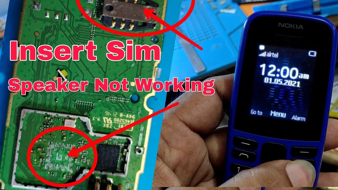 Nokia 1304 Insert Sim | नोकिया इंसर्ट सिम प्रॉब्लम नो सर्विस | Ic ...