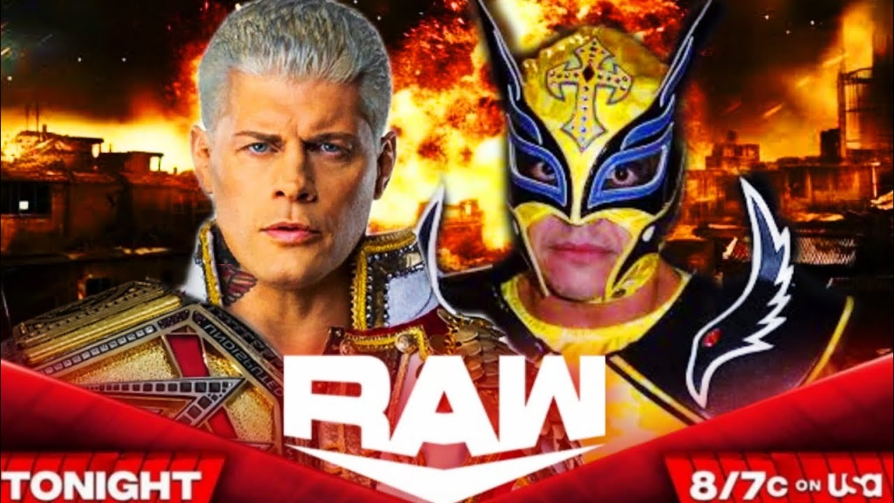 Cody Rhodes vs Rey Mysterio WWE Undisputed Universal Championship RAW ...