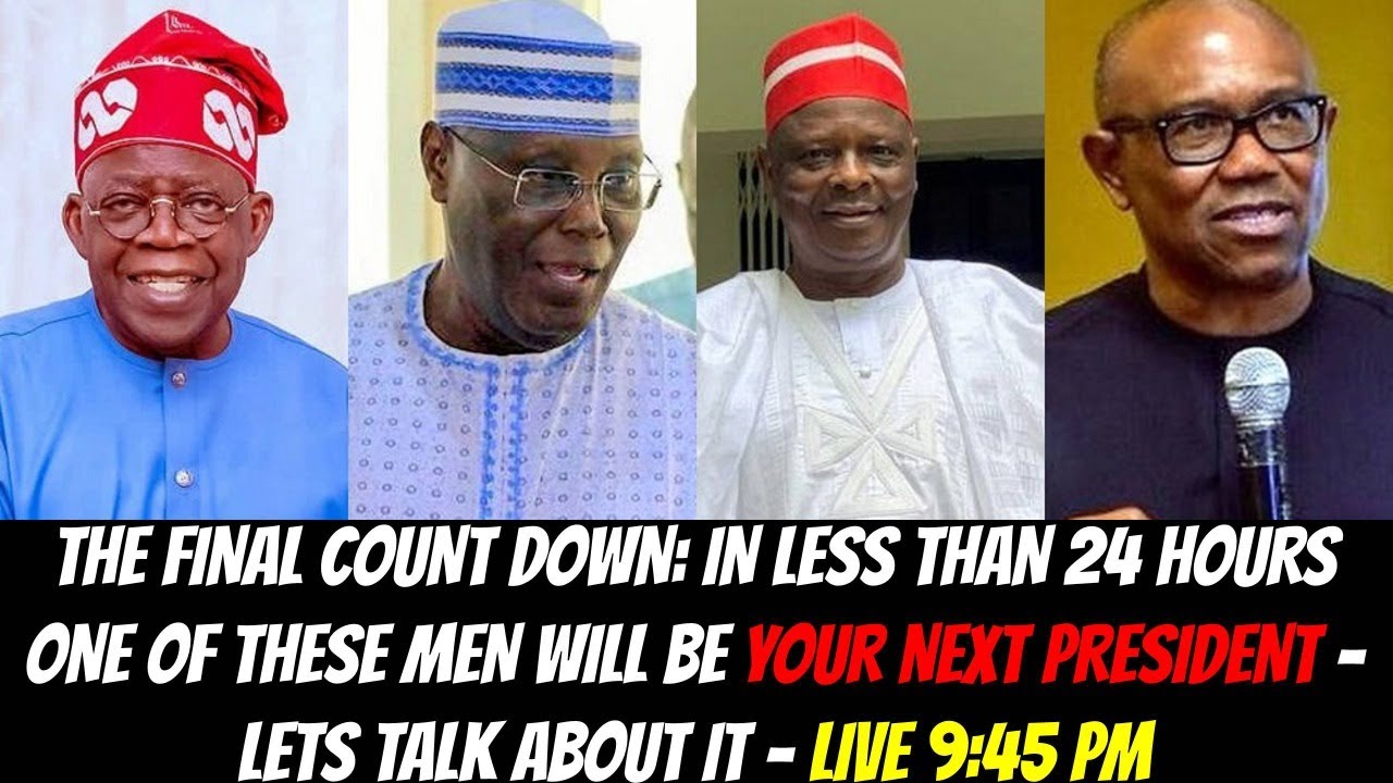 THE FINAL COUNT DOWN: IN LESS THAN 24 HOURS ONE OF THESE MEN WILL BE ...