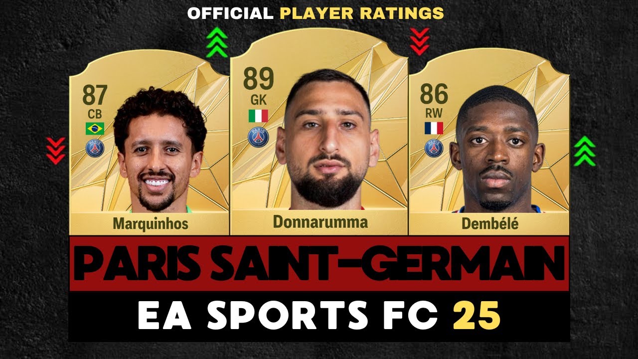FIFA 25 | PARIS SAINT-GERMAIN OFFICIAL PLAYER RATINGS (EA FC 25)! 😱🔥 ft ...