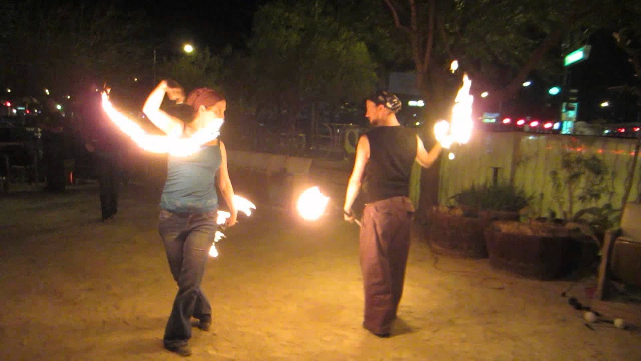 Stephanie Wetzel & Bryan Adams Fire Dancing - YouTube