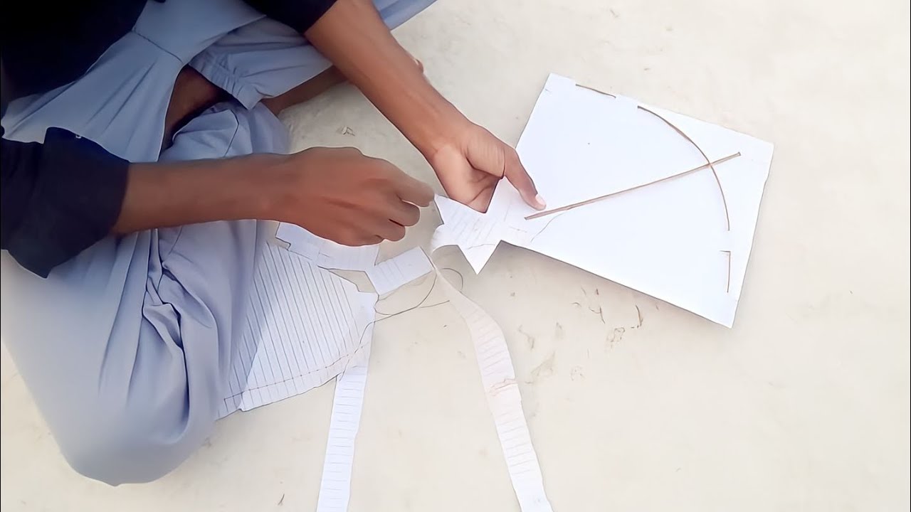 Home Made Kite 🪁 Self-Made Kite | Mere Banay Huye Patang Udane Lage 🙂 ...