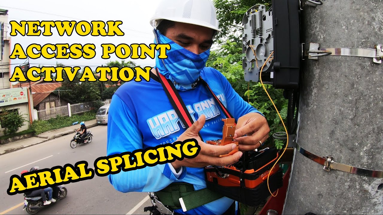 AERIAL SPLICING AND ACTIVATION OF NETWORK ACCESS POINT (NAP) - YouTube