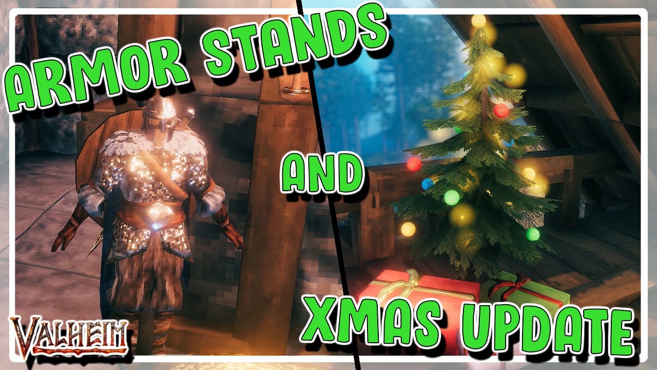 New Update! Armor Stands and Xmas Décor! | Valheim Gameplay - YouTube