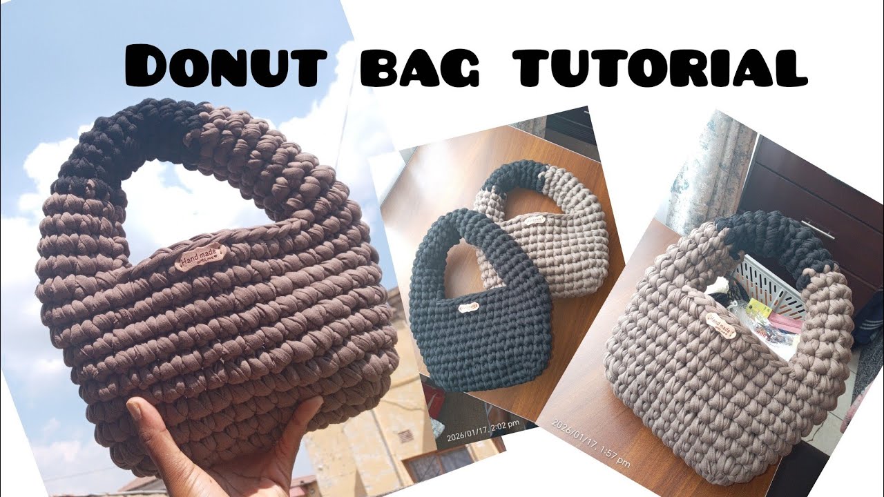 Crochet donut bag tutorial! - YouTube