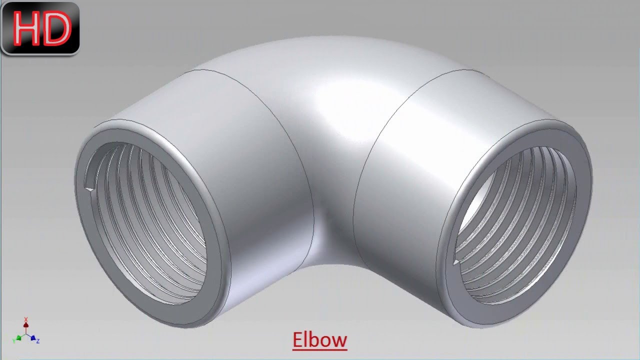 Elbow (Video Tutorial) Autodesk Inventor - YouTube