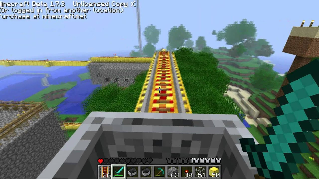 ~~ Minecraft - Minecart travel! ~~ - YouTube