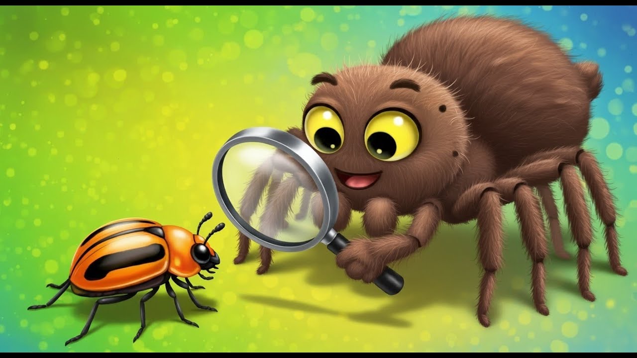 🐜 Itsy Bitsy Spider Teaches Insect Facts | Fun song & nursery rhyme for ...
